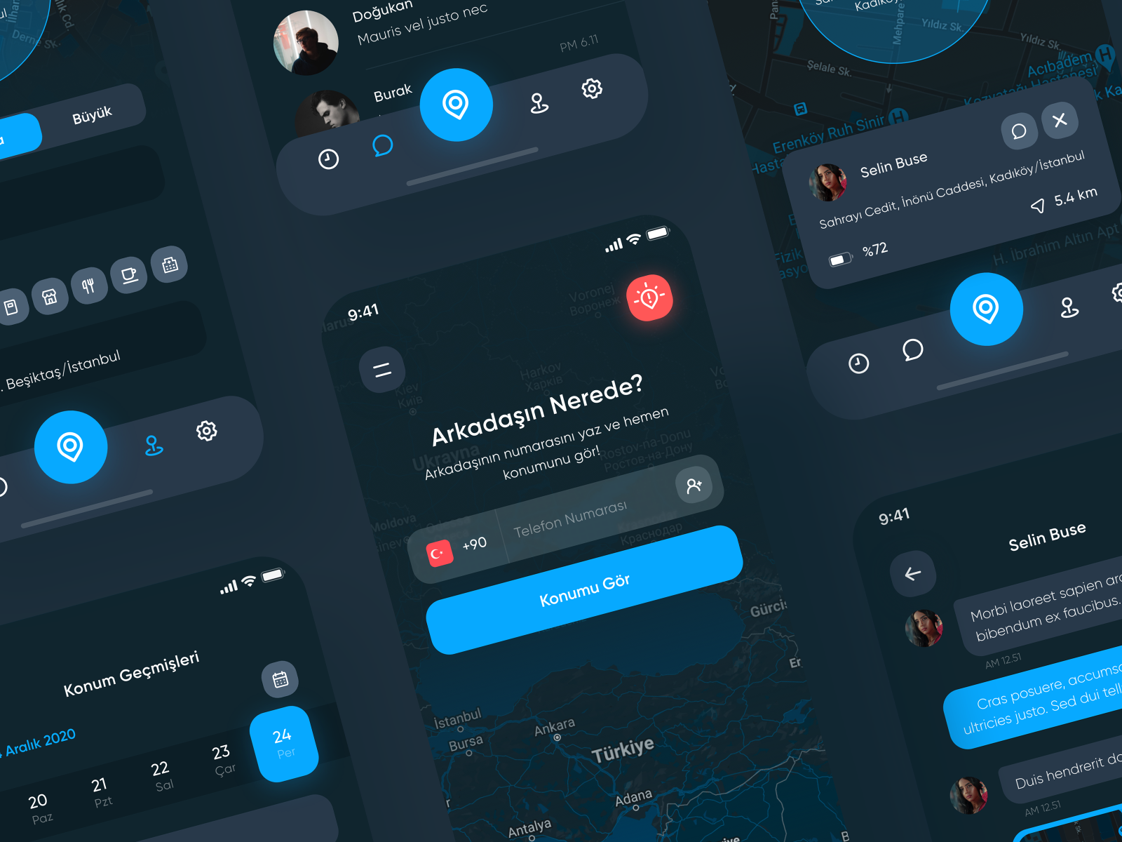 Location Tracking App by Halil Lekesiz on Dribbble