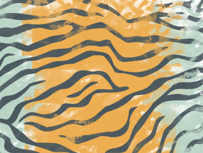 Pastel watercolor tiger print by Piarul Islam on Dribbble
