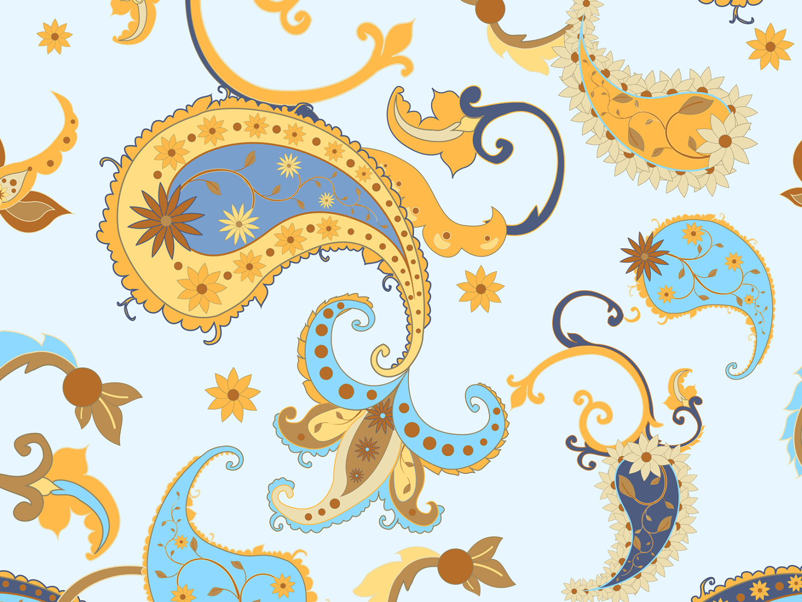 Paisley fabric pattern by Piarul Islam on Dribbble