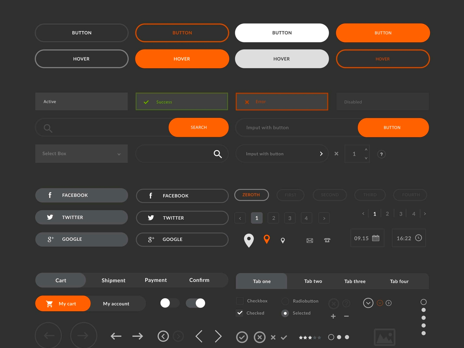 ui kit by neel bhesaniya on Dribbble