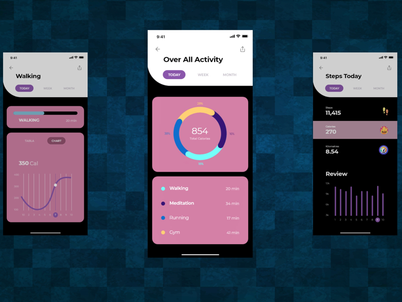 Fitness App🏋🏻‍♂️ by Balaji O M on Dribbble