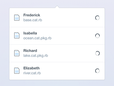 Progress Center by Jason Melgoza for RightScale on Dribbble