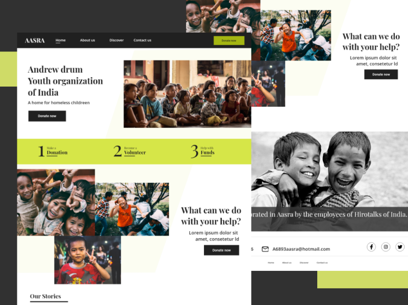 Orphanage website. by Sadiya Xec on Dribbble