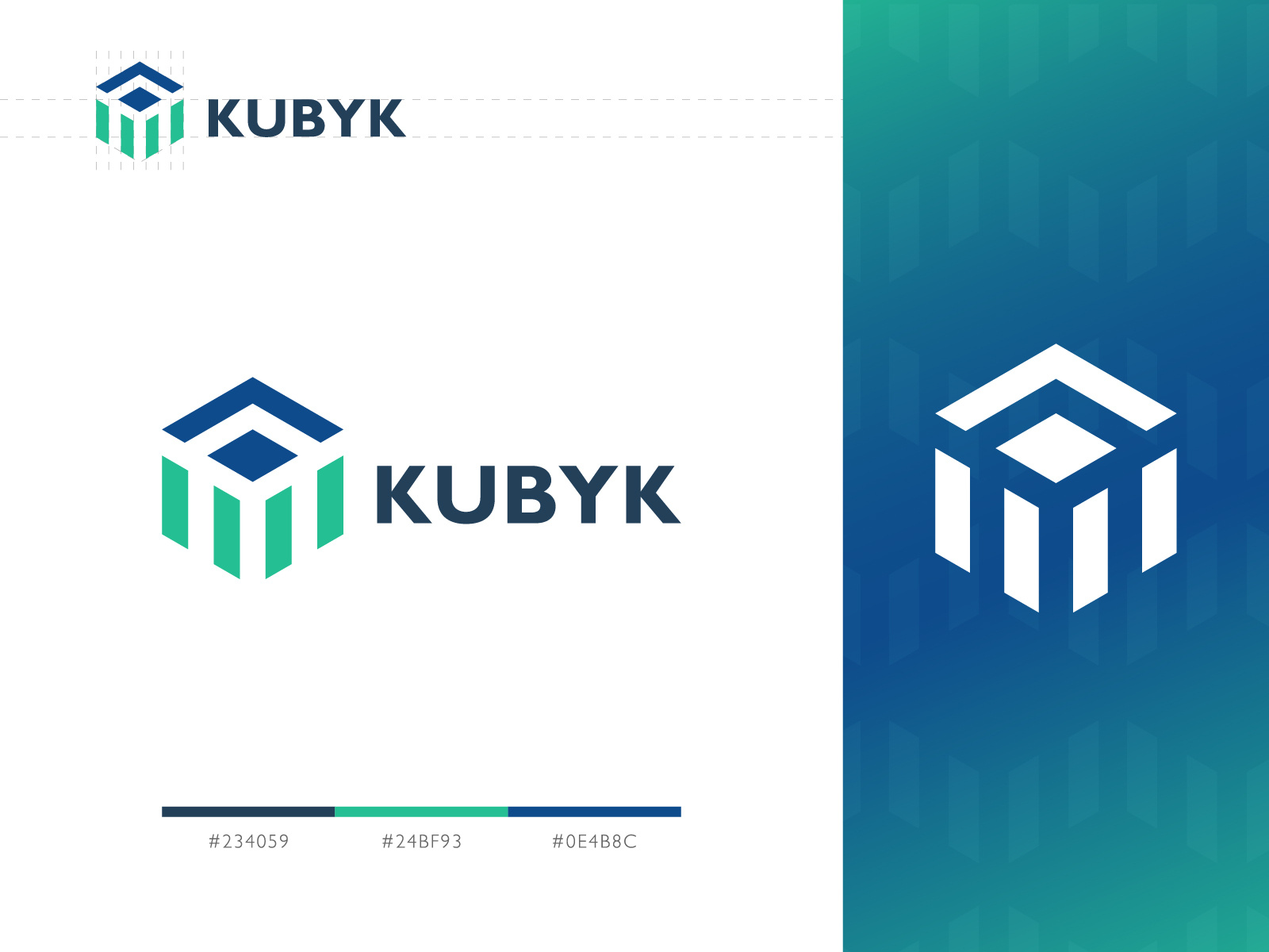 Kubyk Logo Design by Md. Alauddin Miah on Dribbble