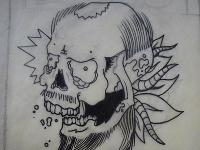 Skull With Buscemeyes by Derek Reitzel on Dribbble