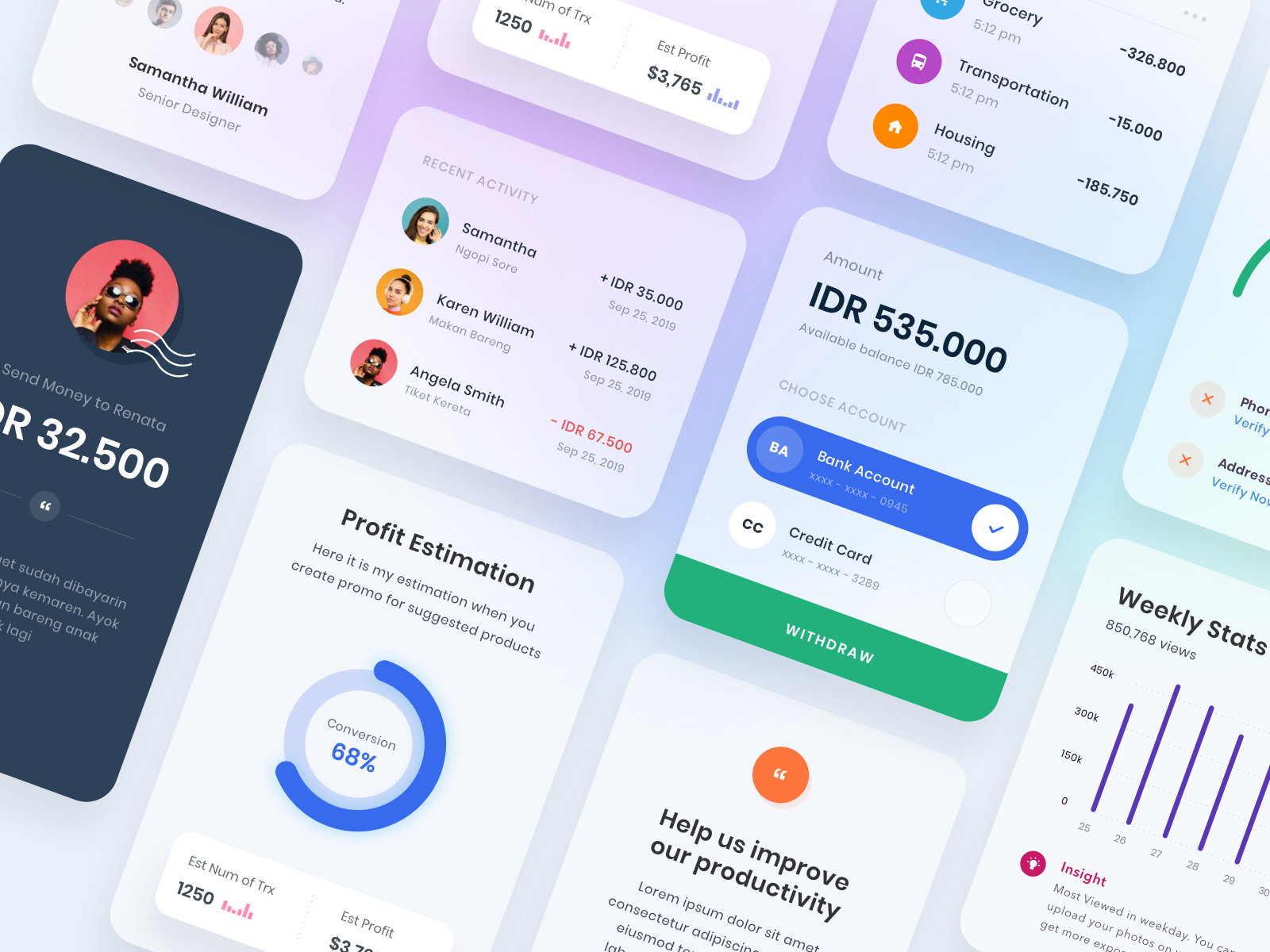 UI Component by Dwinawan for Paperpillar on Dribbble