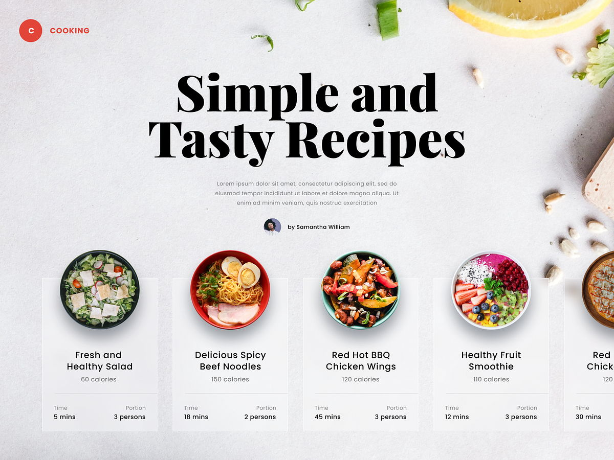 Food Website designs, themes, templates and downloadable graphic ...