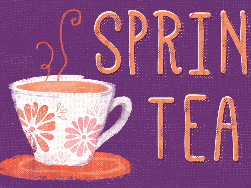 Spring Tea by Lauren Lewis on Dribbble