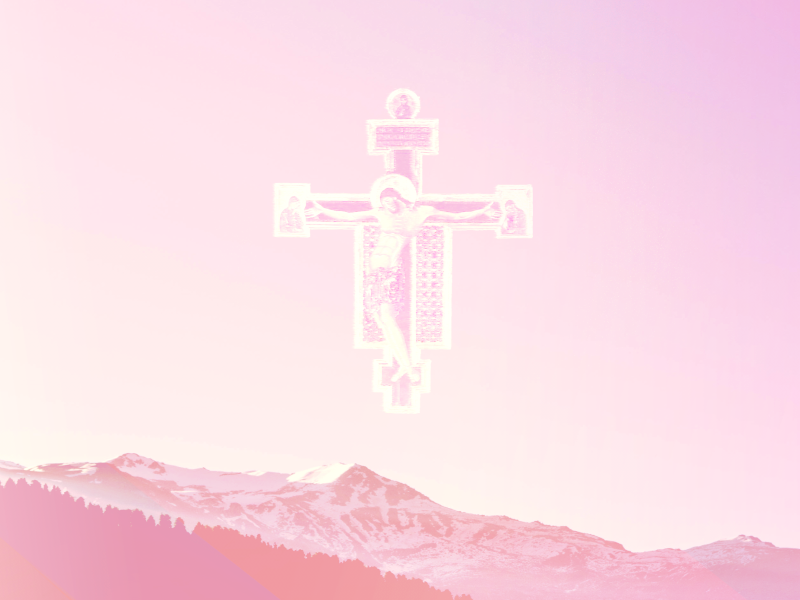 Pink Cross Wallpaper