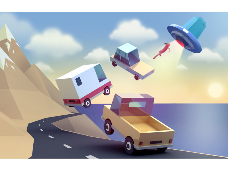 Alien attack by Guillaume Kurkdjian on Dribbble