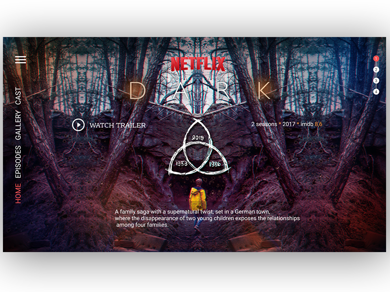 DARK home page concept by Pablo Fernando Caprio on Dribbble