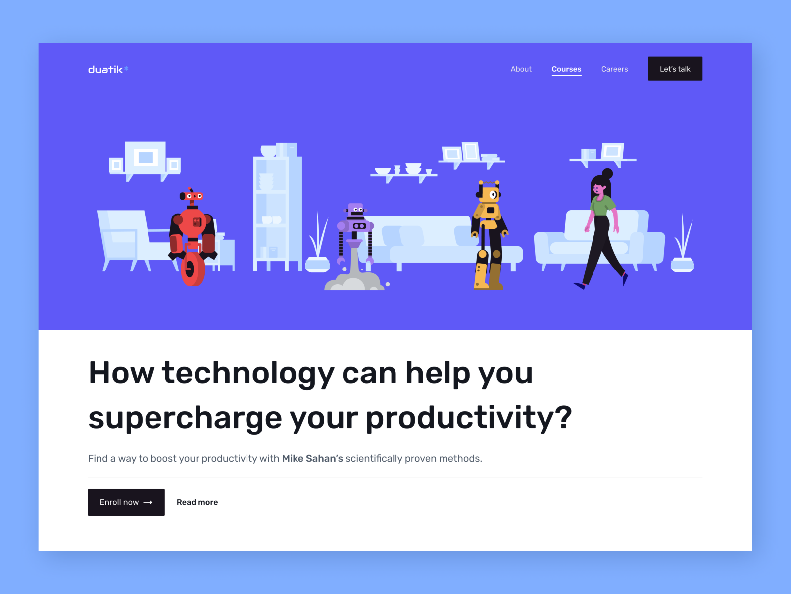 Daily UI- Course Enrollment Page by Marcin Idzikowski on Dribbble