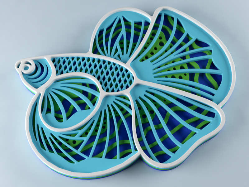3D Fish by Saqib Ahmad on Dribbble