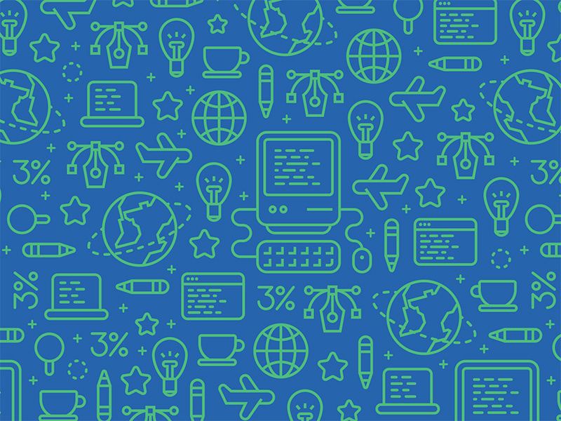 Toptal Pattern by Toptal Designers on Dribbble