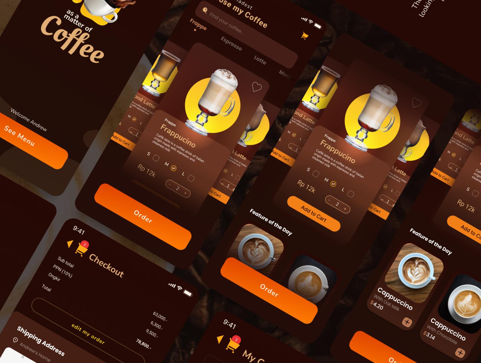 As a Matter of Coffee - All Screen by Andreuw Lengkong on Dribbble