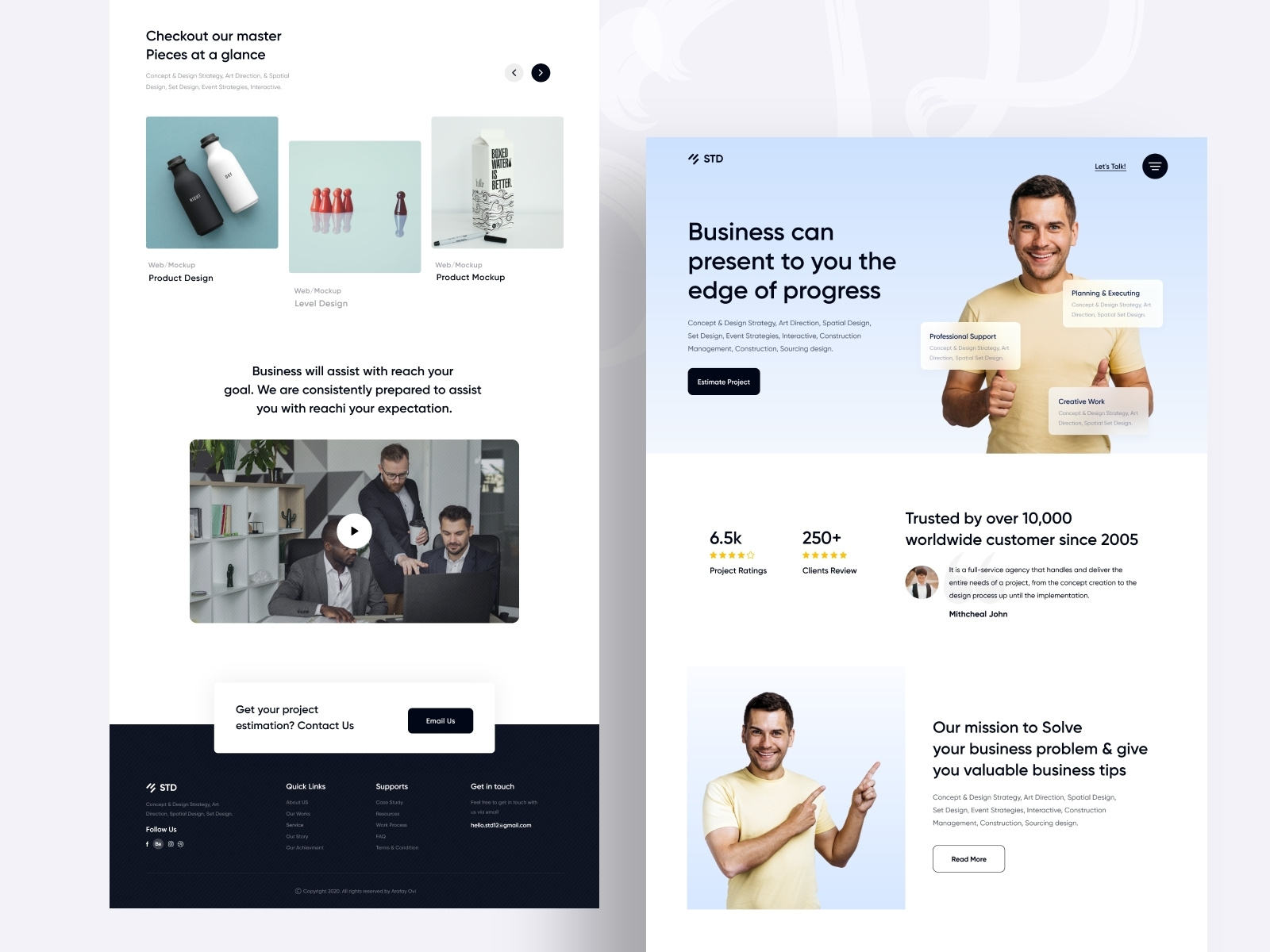 STD ll Landing Page Design by Arafat Ovi 👻 on Dribbble