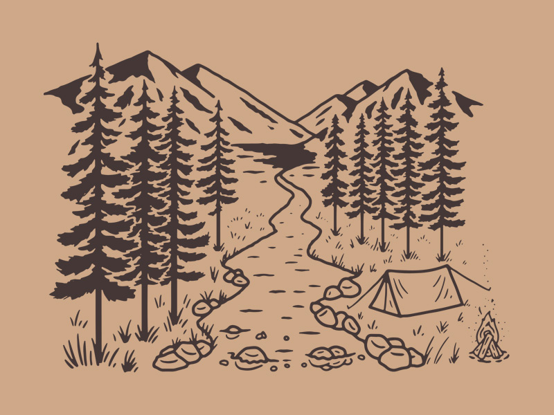 Camp by Joshua Minnich on Dribbble