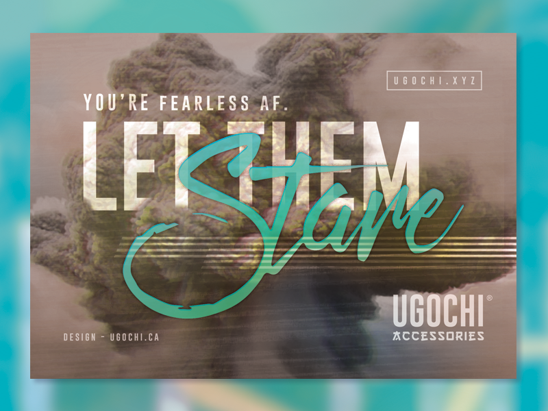 Let Them Stare - Blue by Ugochi ® on Dribbble