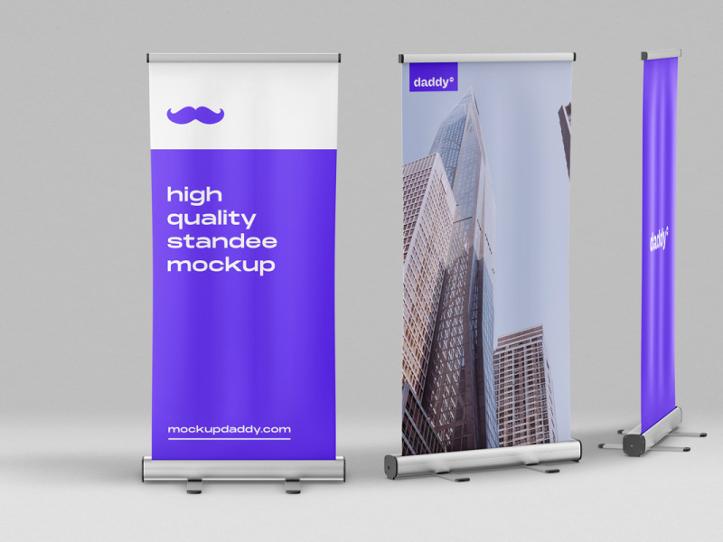 Free Standee Mockup by Mockupdaddy.com on Dribbble