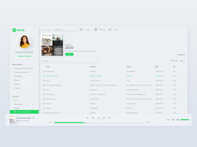 Spotify - Neumorphism by Melanie Tillie on Dribbble