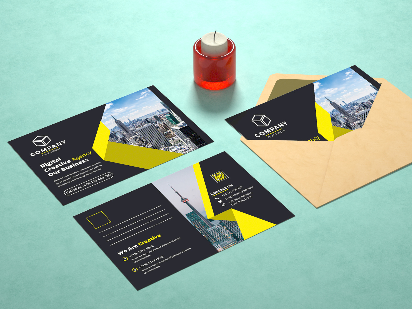 Post Card Design by Mohammad Hemayetul Islam on Dribbble