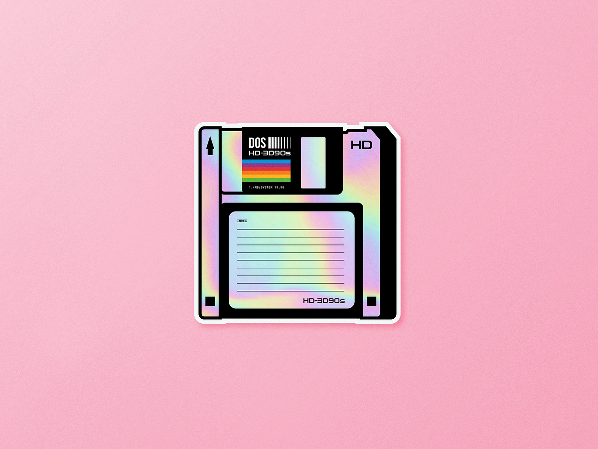 Stickermule HD-3D90s Floppy Disk by Josh Warren on Dribbble