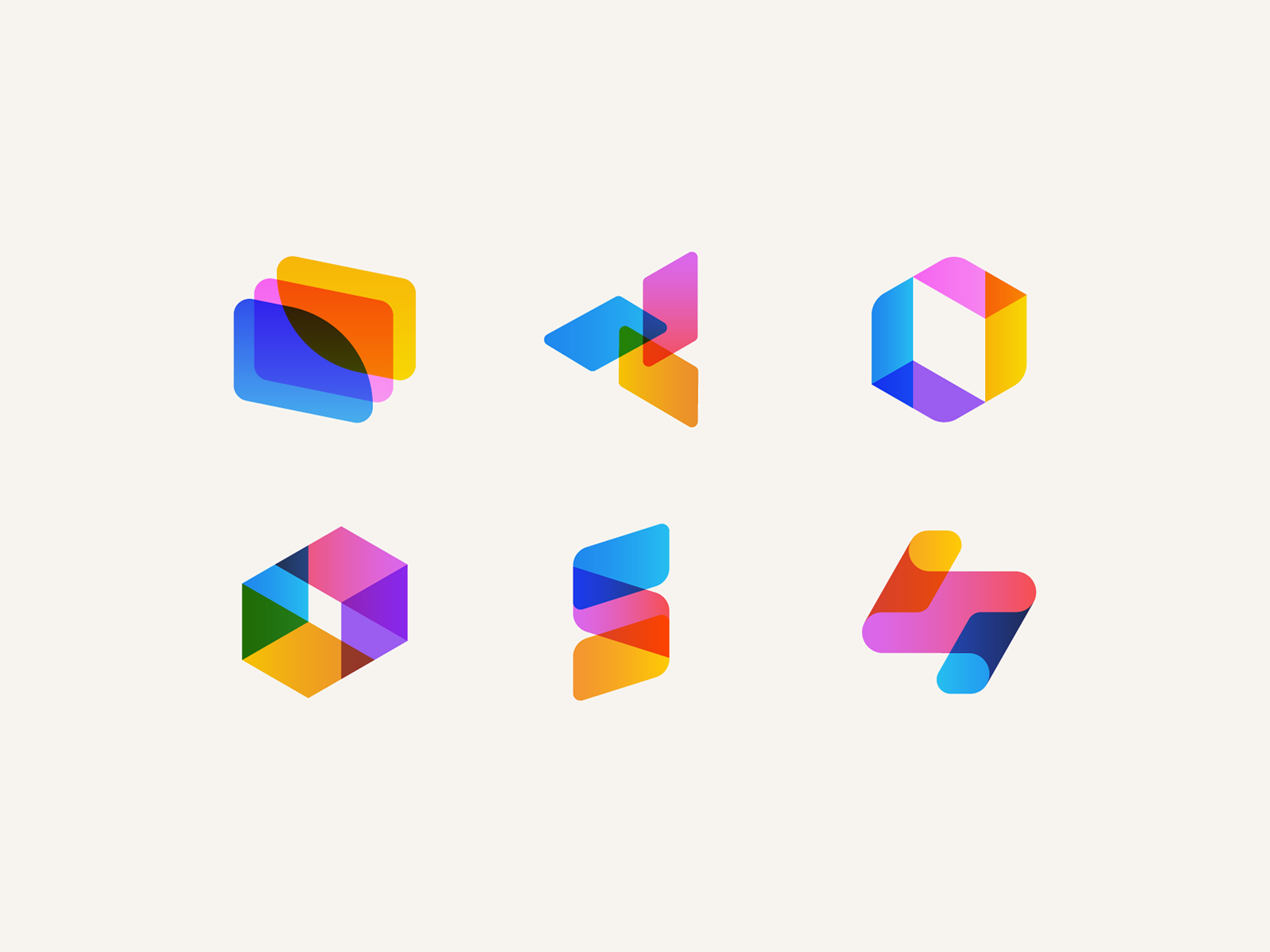 Overlap LOGOS by Josh Warren on Dribbble