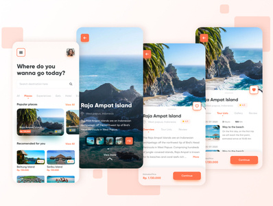 Travel App Design Concept by Josua Sitorus on Dribbble