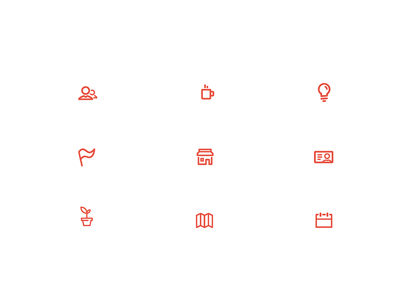 ACA Icons by Brad Neathery for Right Brain Factory on Dribbble