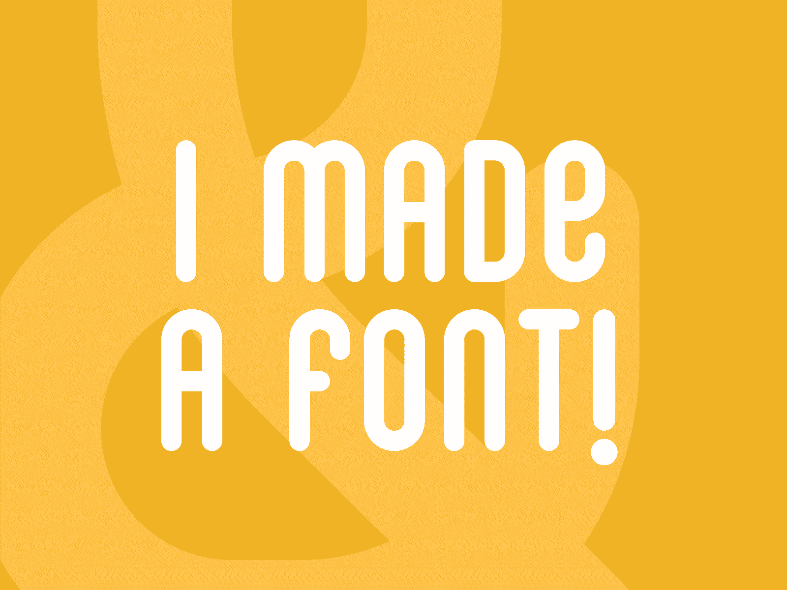 Custom font by Bas de Bruin on Dribbble