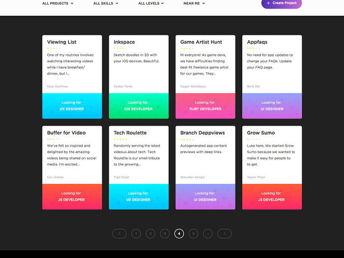 Find your side project by Kağan Yaldızkaya on Dribbble