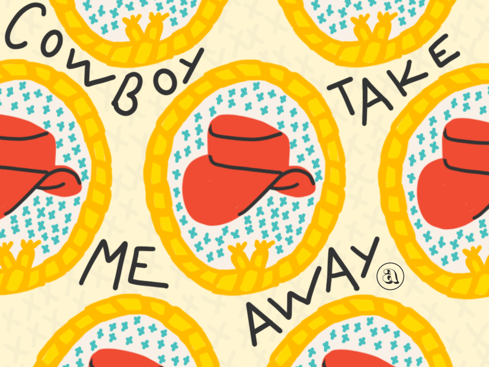 Cowboy Illustration for Peachtober by Alex Pesak on Dribbble