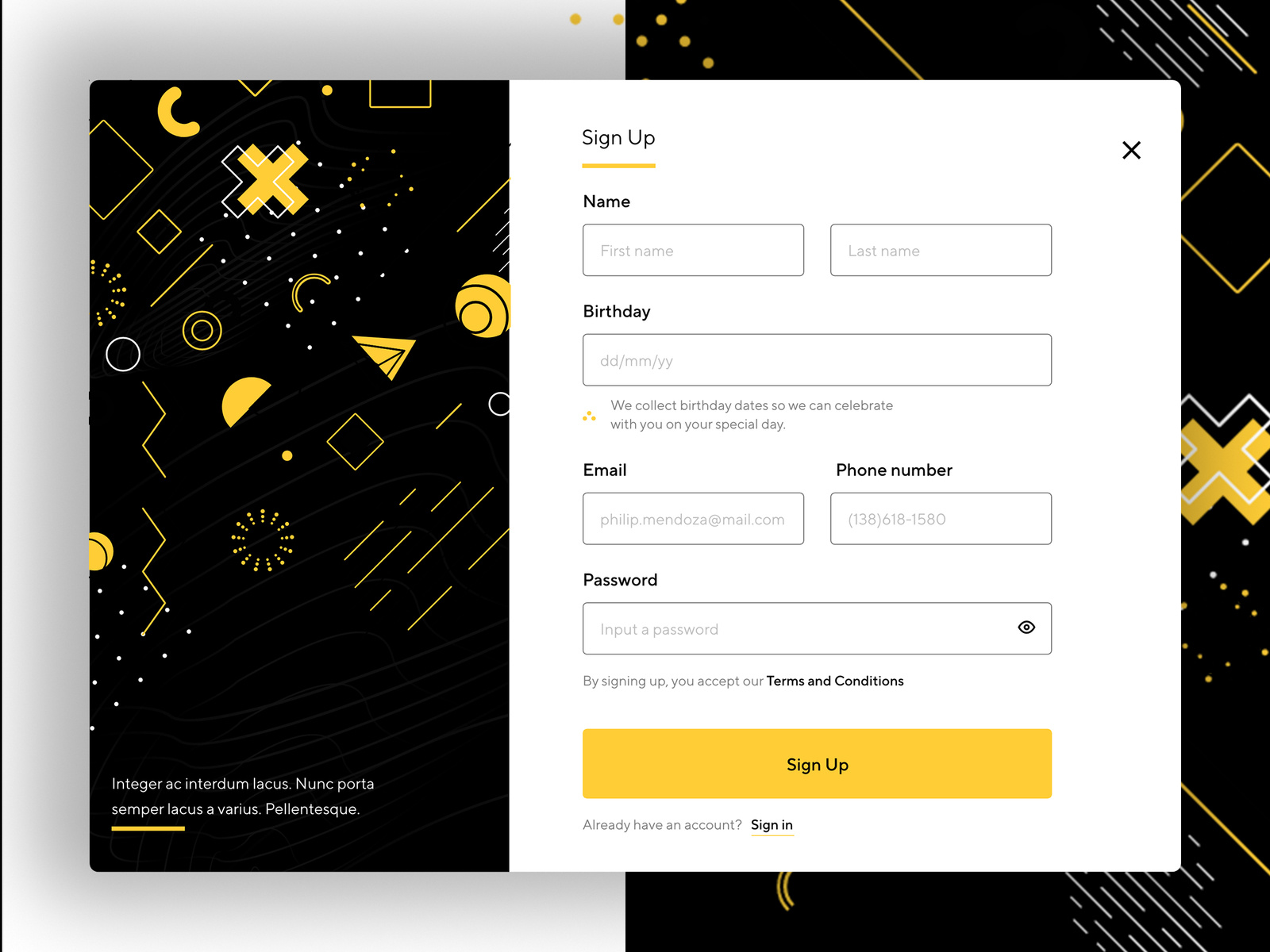 SIGNUP FORM by Chijindu Amadi on Dribbble