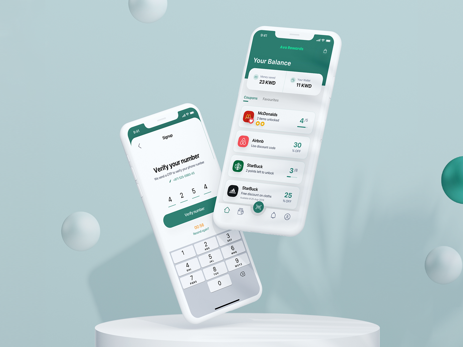 Mobile App UI - Rewards by Faizur. on Dribbble