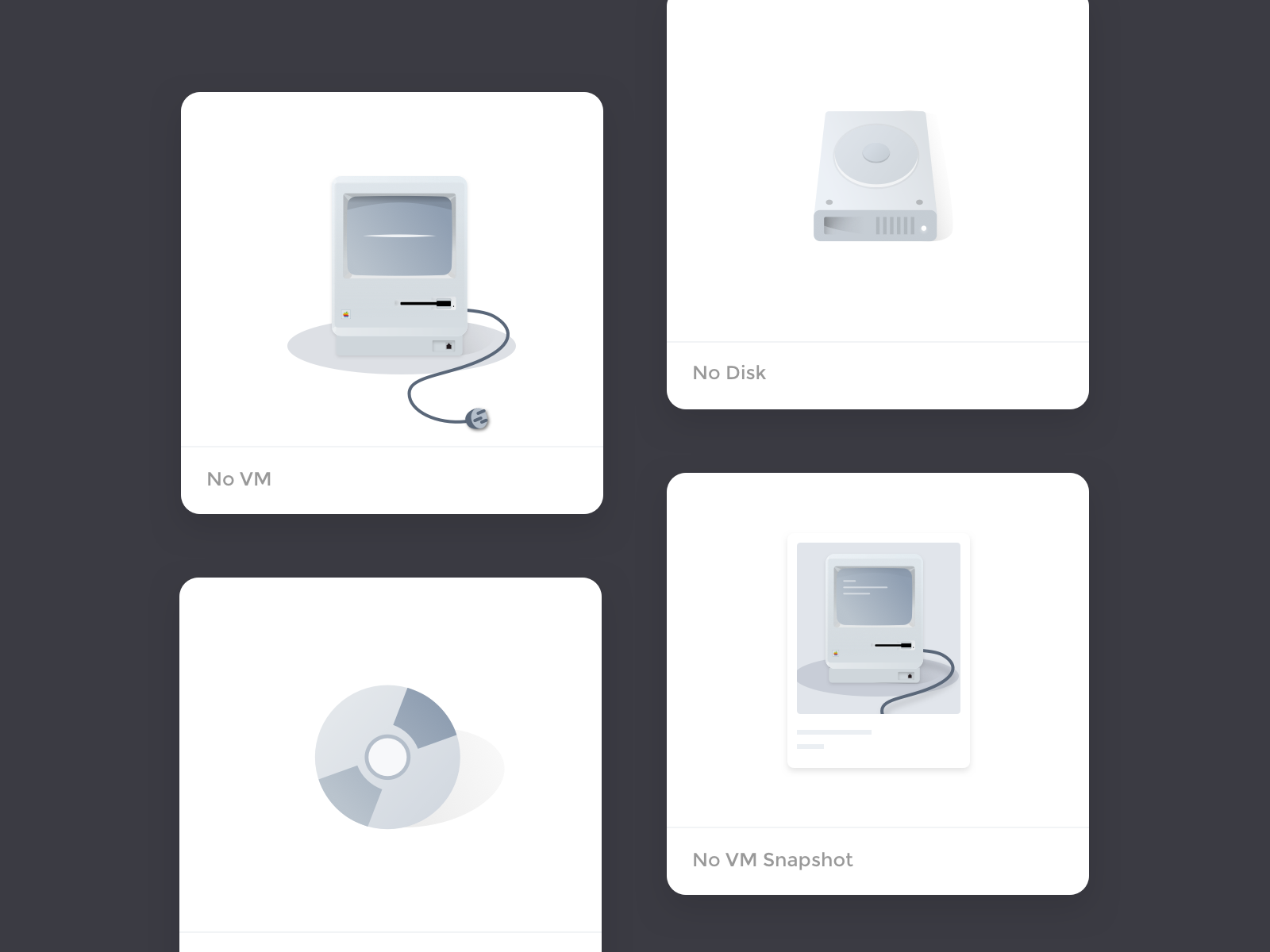 Old School Illustrations for Dashboard Empty State by zhenyang on Dribbble