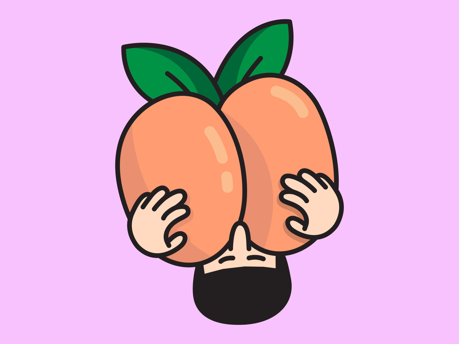 Peach Lover by Darren Johnson on Dribbble