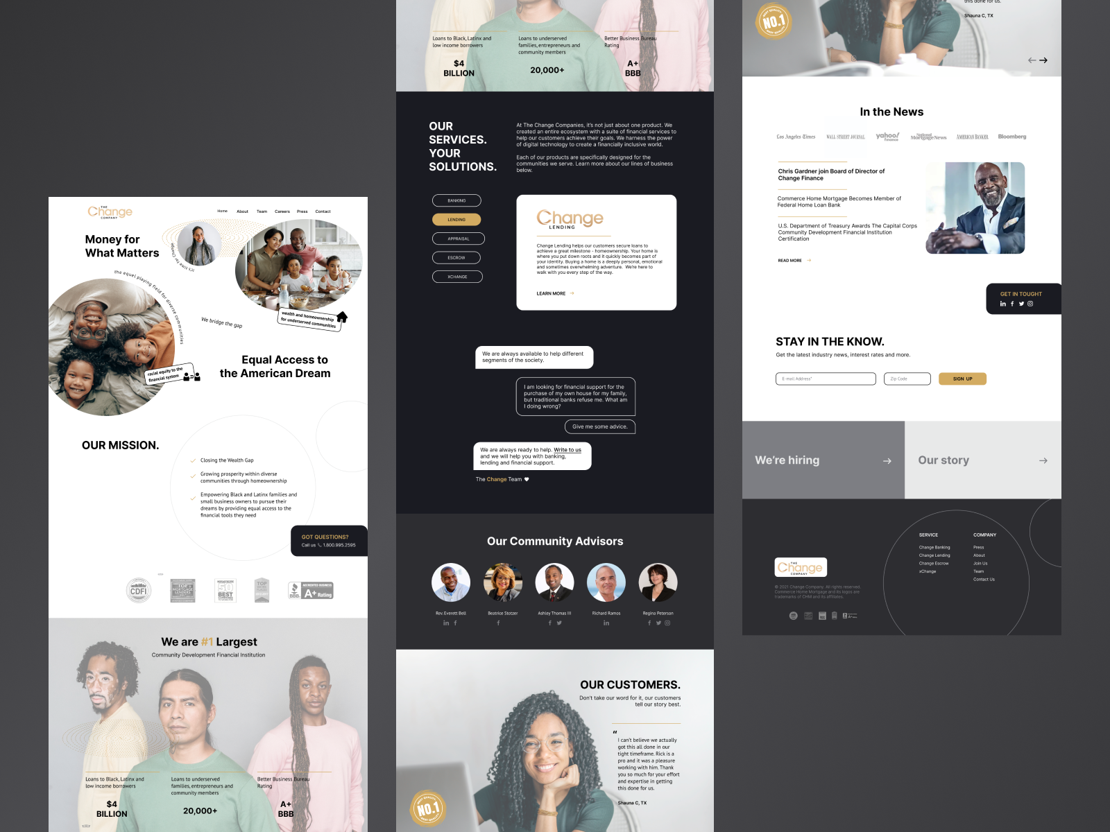 The Change Company Website Redesign By Ollee Molee On Dribbble