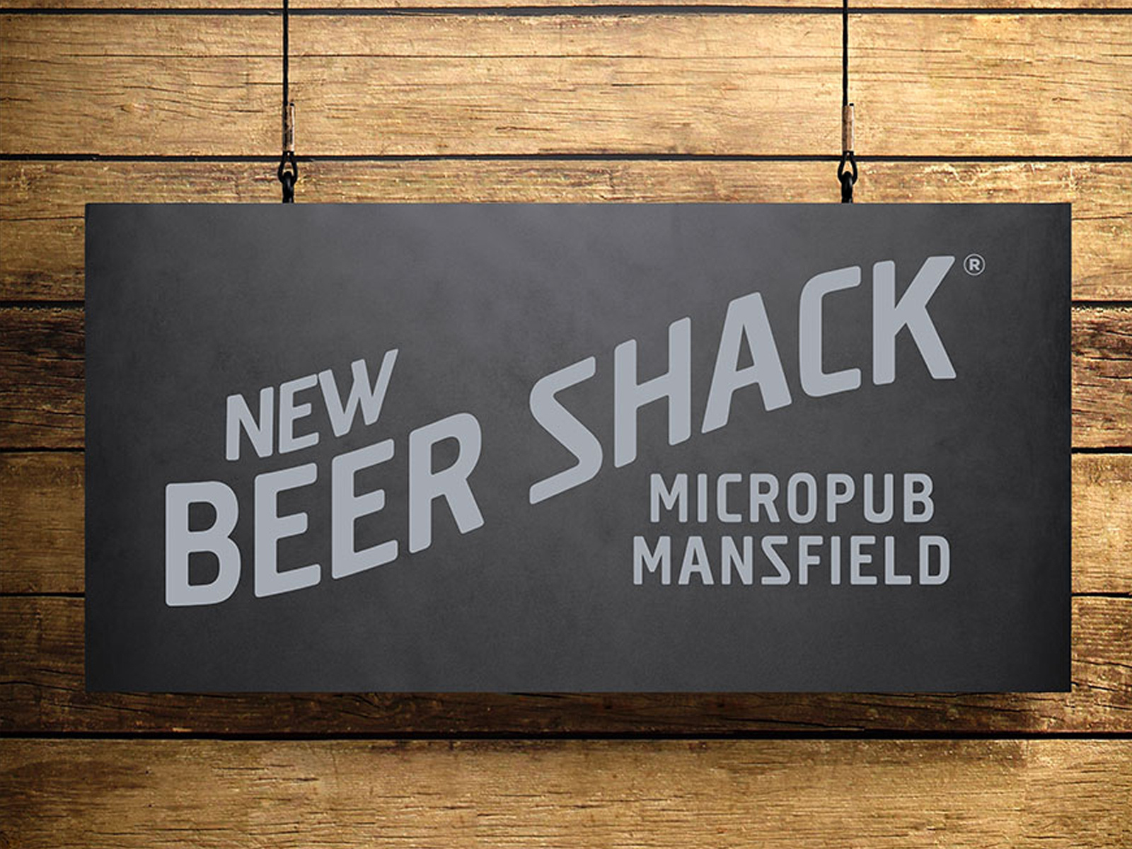 The New Beer Shack sign mockup by Paul Dobson on Dribbble