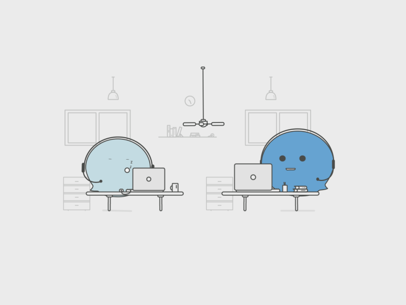 Office Environment by Ricardo Fragoso on Dribbble