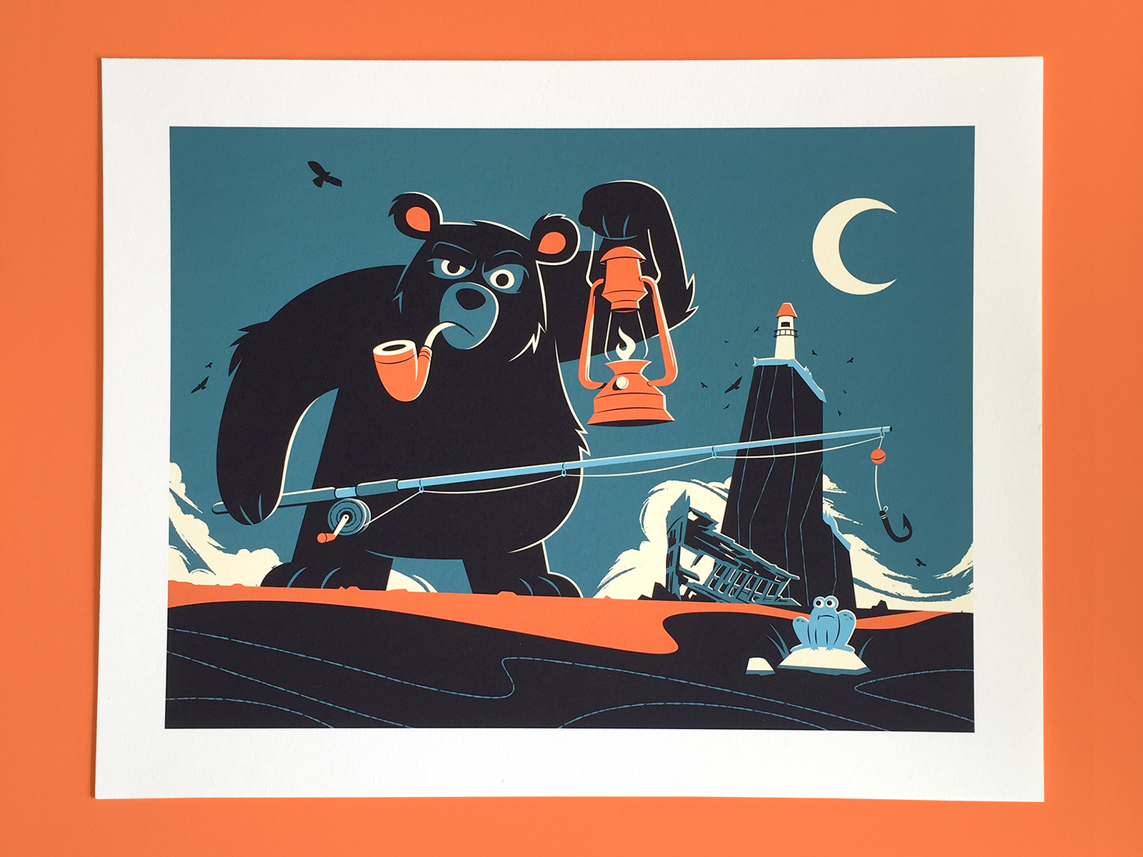 Shipwrecked in Astoria Print by Matt Naylor on Dribbble