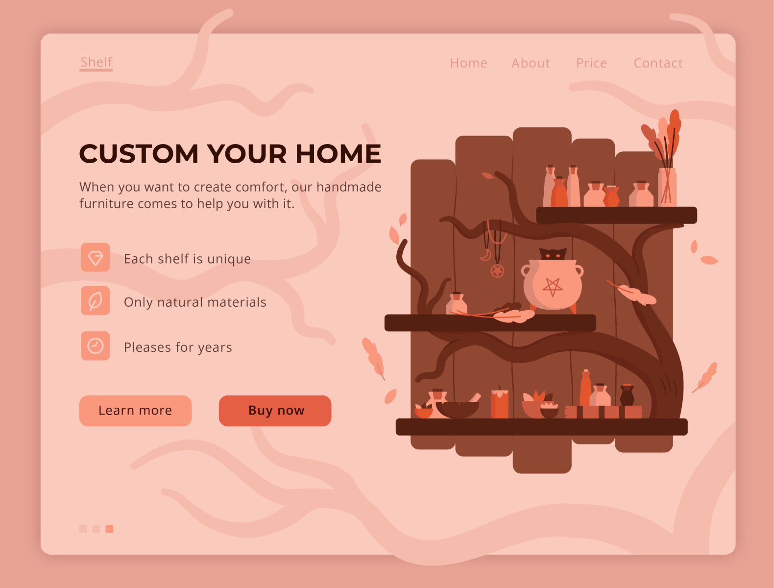 Magic shelf illustration by Katya Kryuchkova • kate.vecta on Dribbble