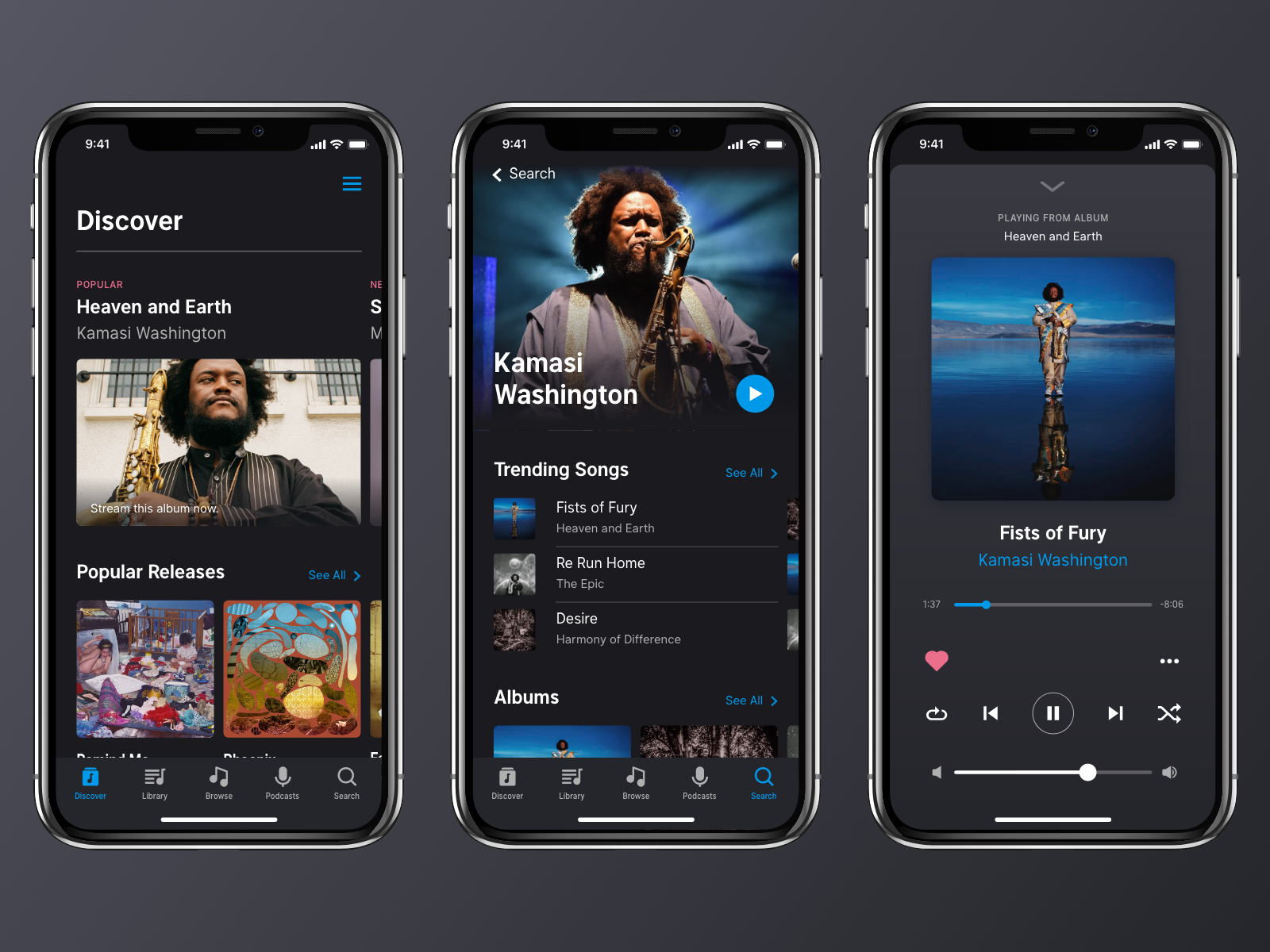Sterio Music App by Jonathan Ellis on Dribbble