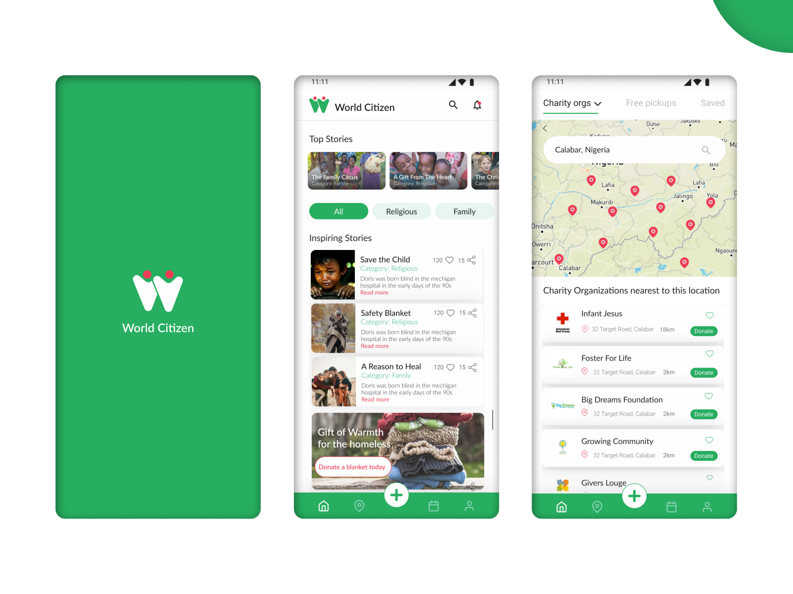 Clothes Donation app design by Elizabeth Bassey on Dribbble