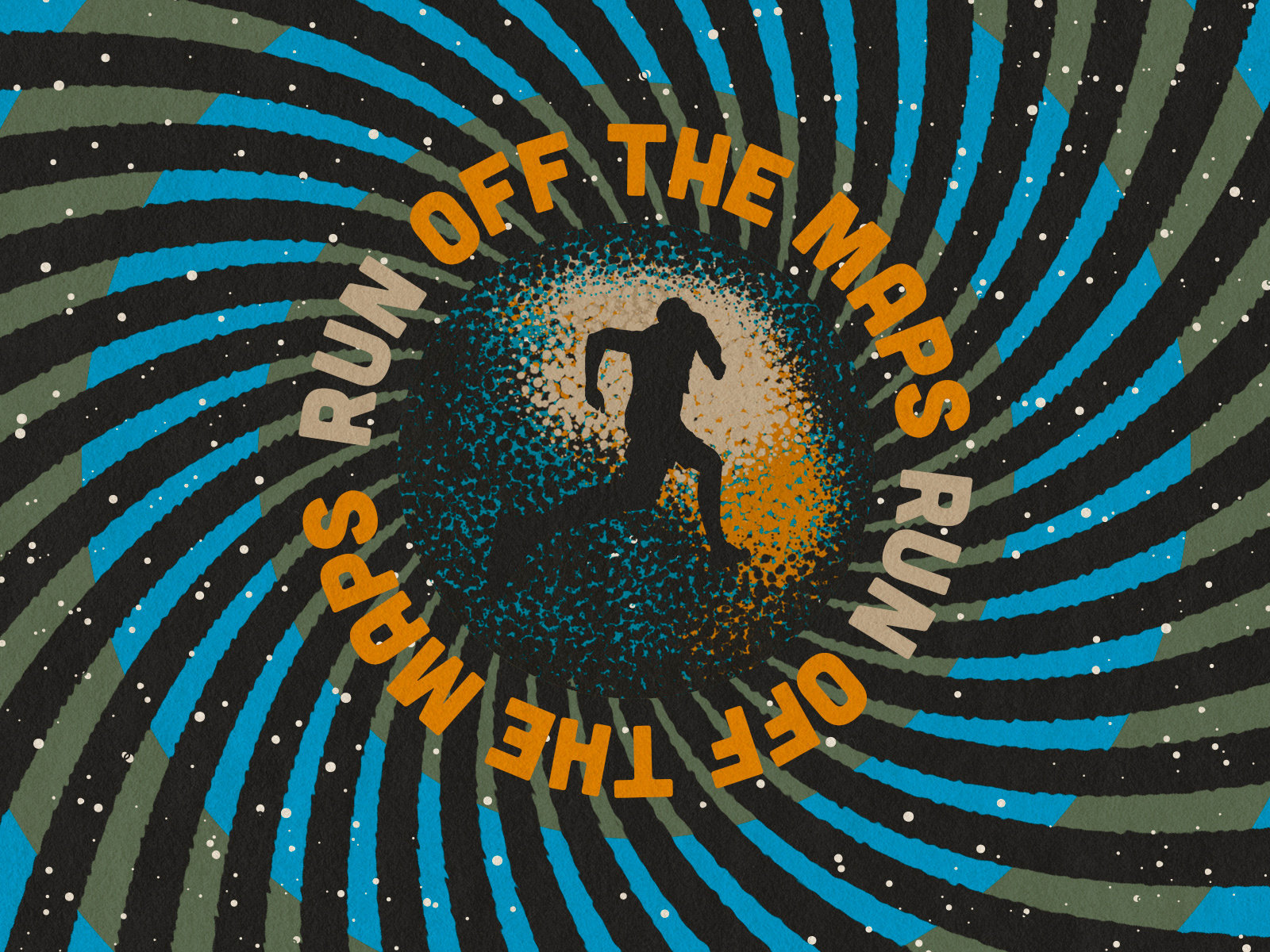 RUN OFF THE MAPS by oscar carreón on Dribbble