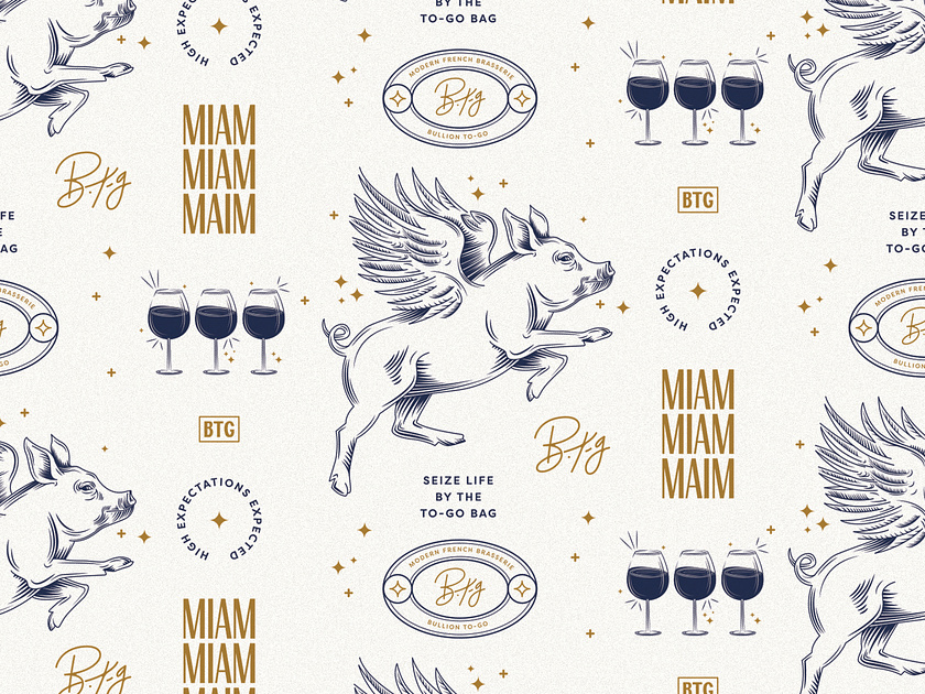 Oink Oink Oui Oui by Melody Rose for B&Co. on Dribbble