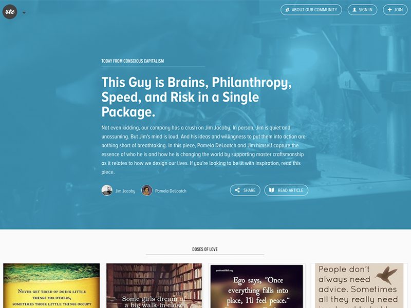 Story Homepage by Kyle Cotter on Dribbble