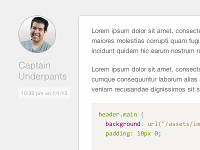 Thread view by Kyle Cotter on Dribbble
