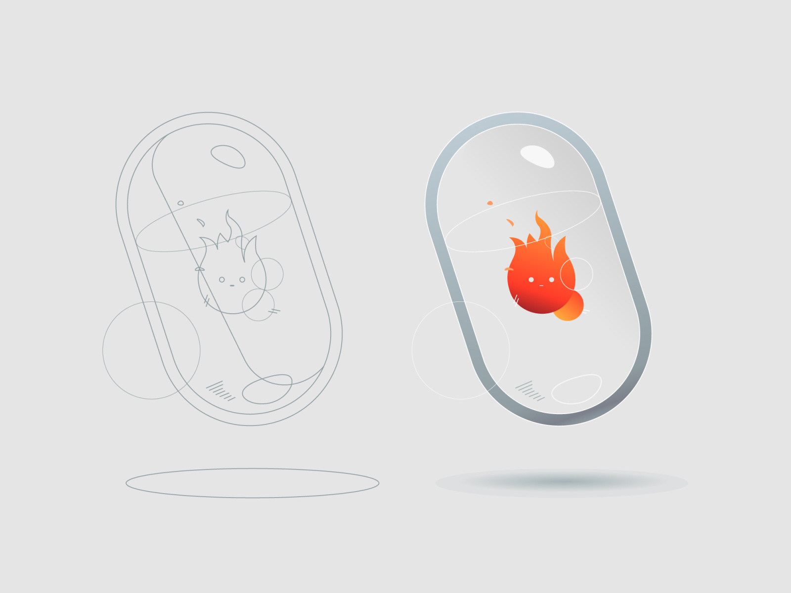 Fire Capsule by Jesús Llancare on Dribbble