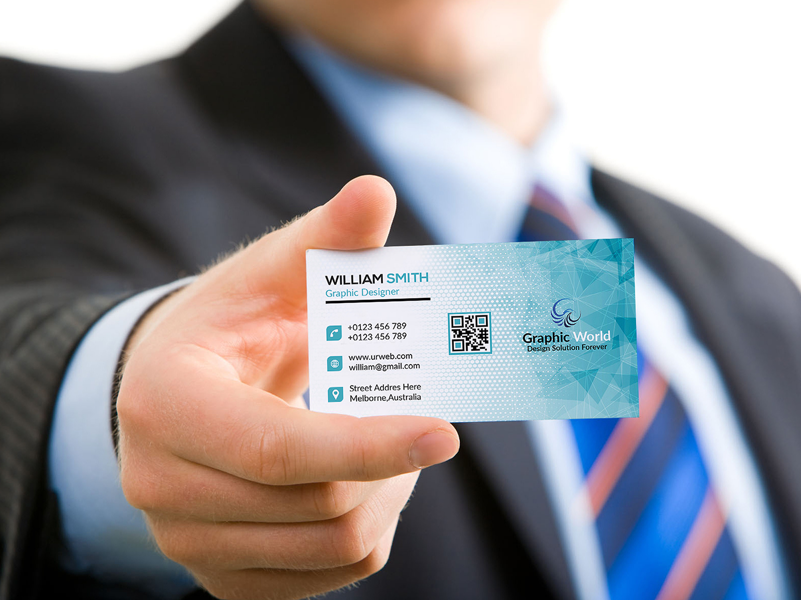 Single Side Business Card by Saied Afride on Dribbble