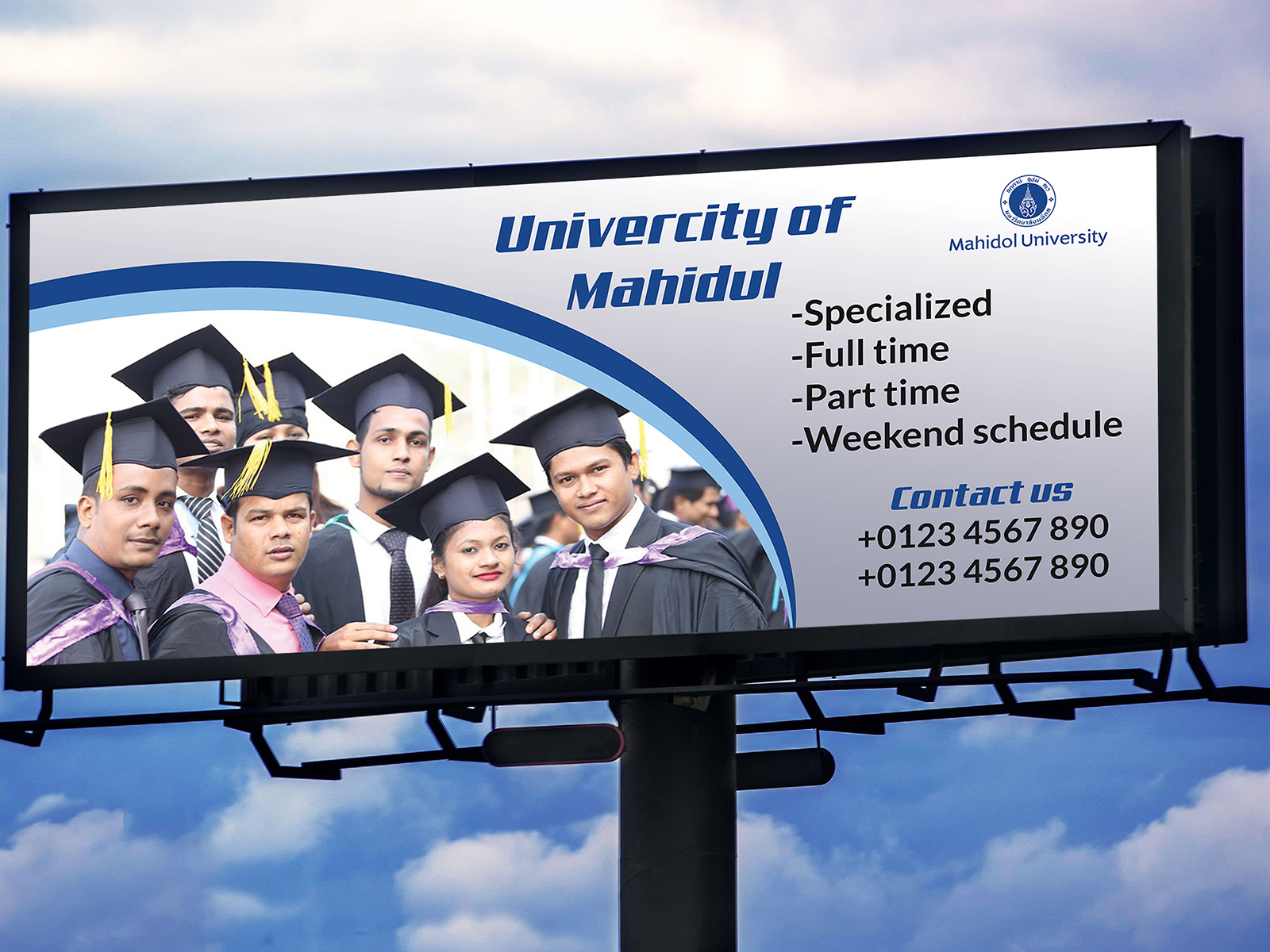 Univercity Bill Board Design by Saied Afride on Dribbble